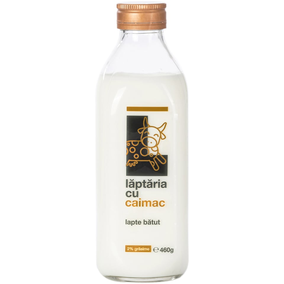 Laptaria cu caimac | Lapte batut 2% grasime 460g | Mega-image