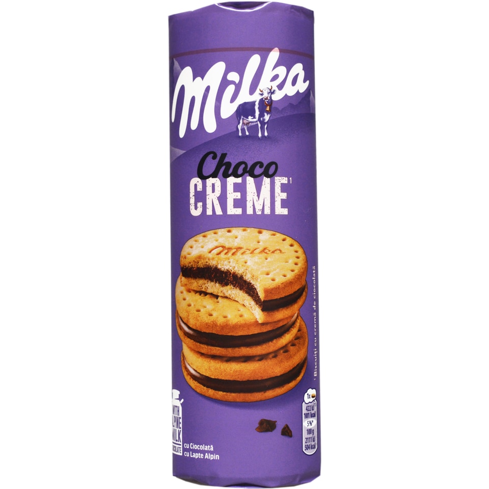 Milka | Biscuiti cu crema de ciocolata 260g | Mega-image