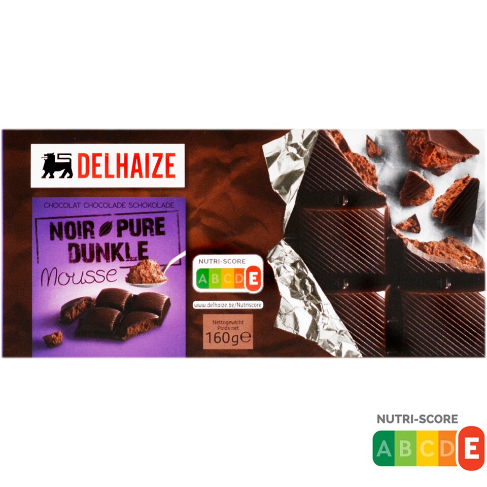 Delhaize | Ciocolata neagra mousse 160g | Mega-image