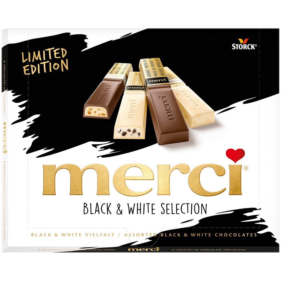 Merci | Specialitati de ciocolata Black & White Selection 240g | Mega-image