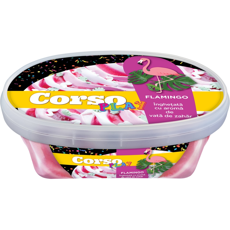 Corso | Play | Inghetata Flamingo 470g | Mega-image