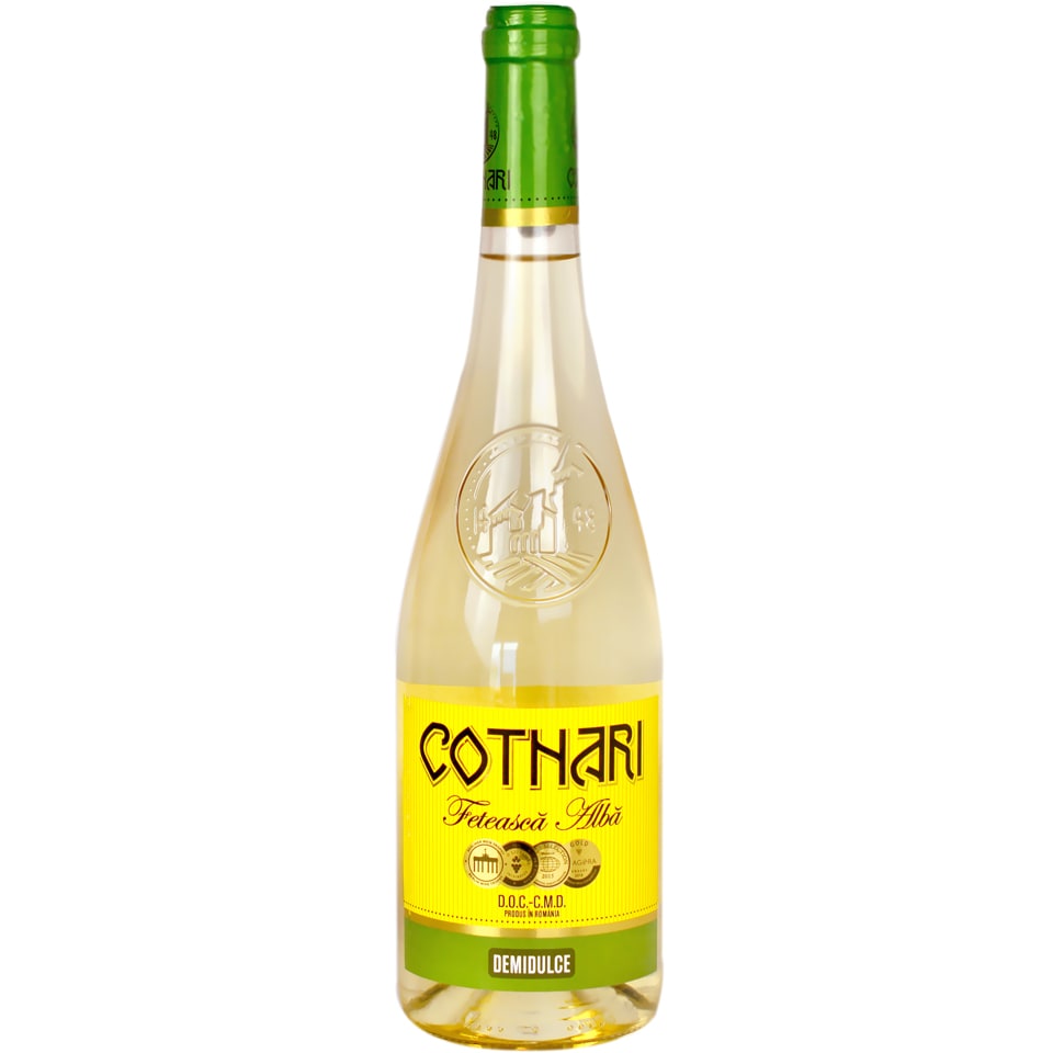 Cotnari | Vin Feteasca alba demidulce 0.75L | Mega-image