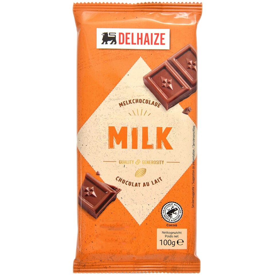 Delhaize | Ciocolata cu lapte 100g | Mega-image