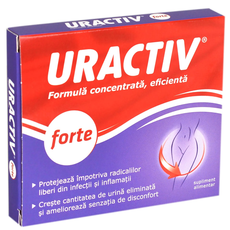 Uractiv | Supliment alimentar Uractiv forte, 10 capsule | Mega-image