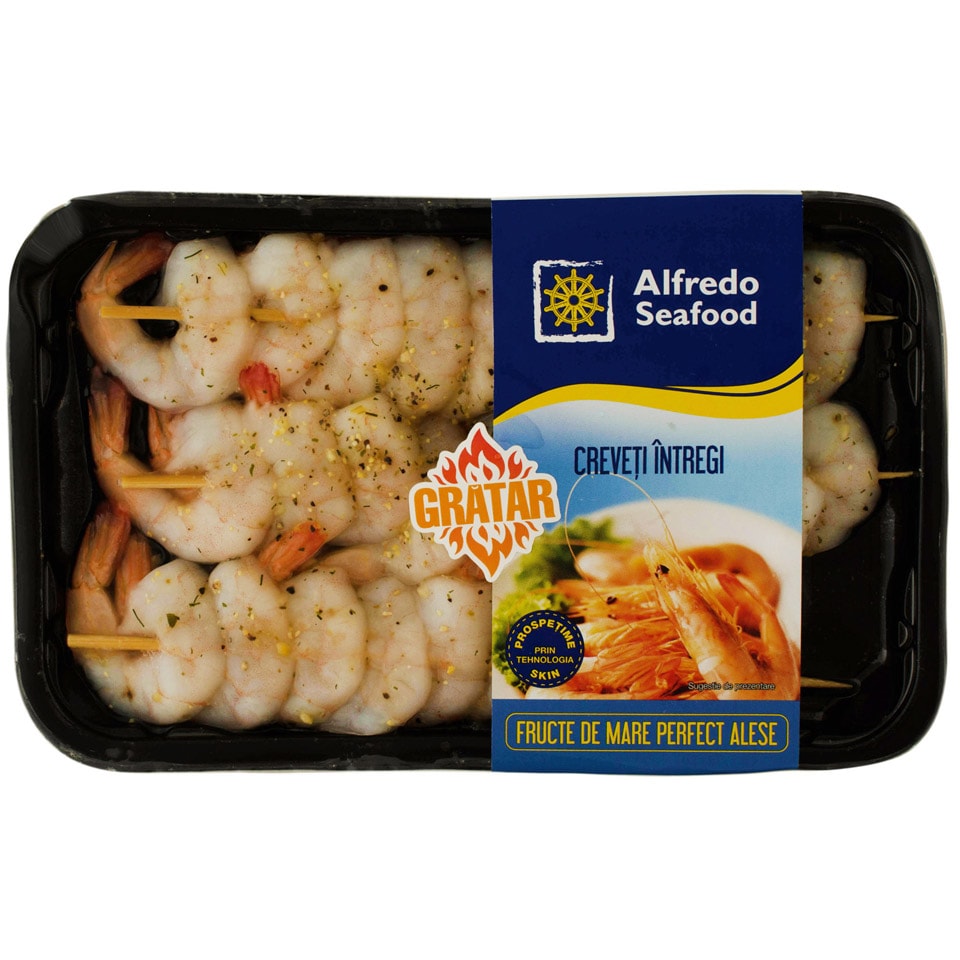 Alfredo Seafood | Frigarui creveti condimentati 300g | Mega-image