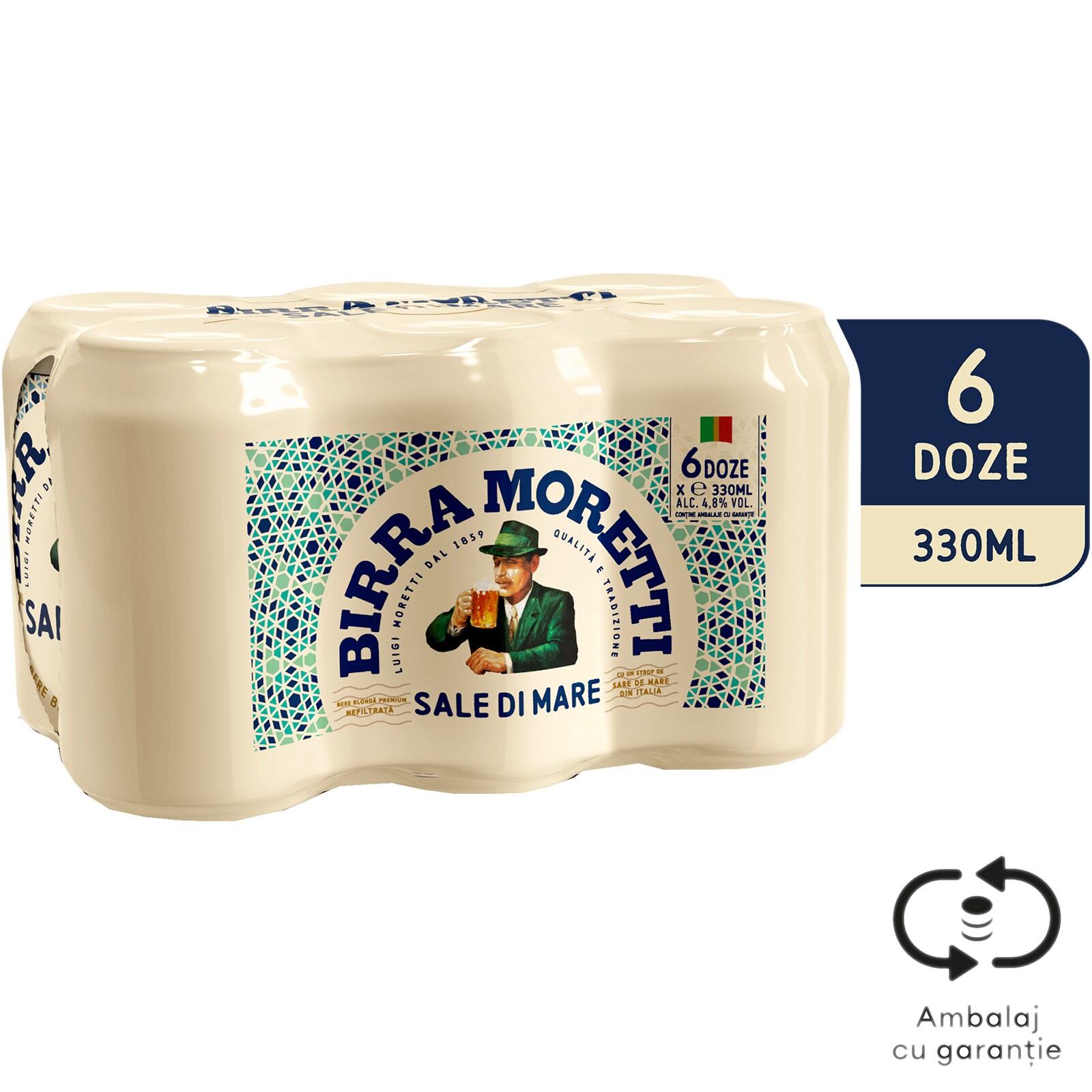 Birra Moretti | Bere Sale di Mare 6x0.33L | Mega-image