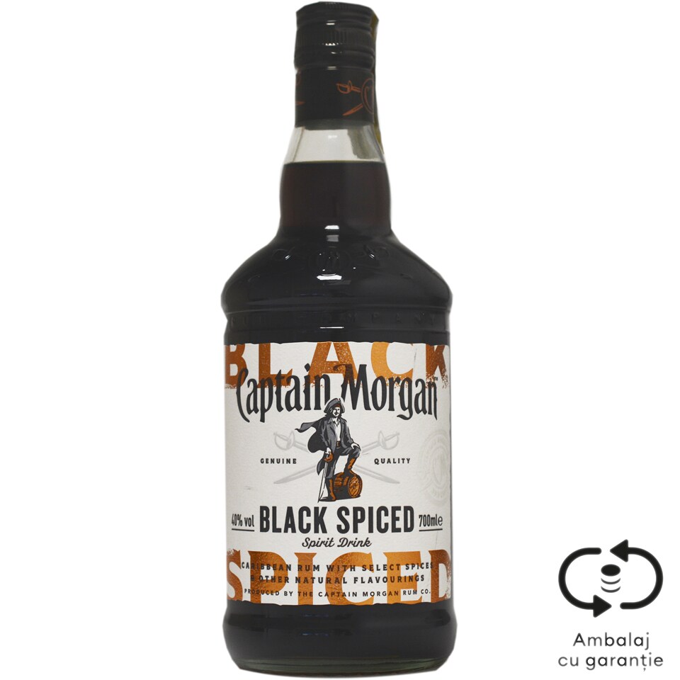 Captain Morgan | Rom Black Spiced 0.7L | Mega-image