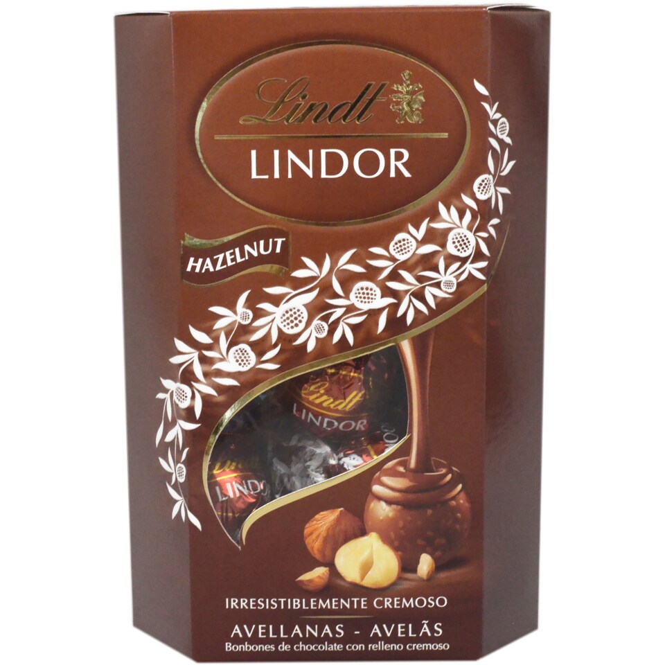 Lindt | Lindor | Trufe de ciocolata cu crema de alune 200g | Mega-image