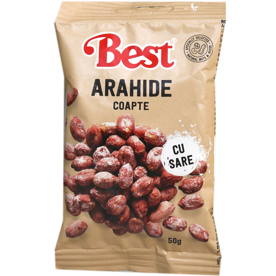 Best Nuts | Arahide coapte si sarate 50g | Mega-image