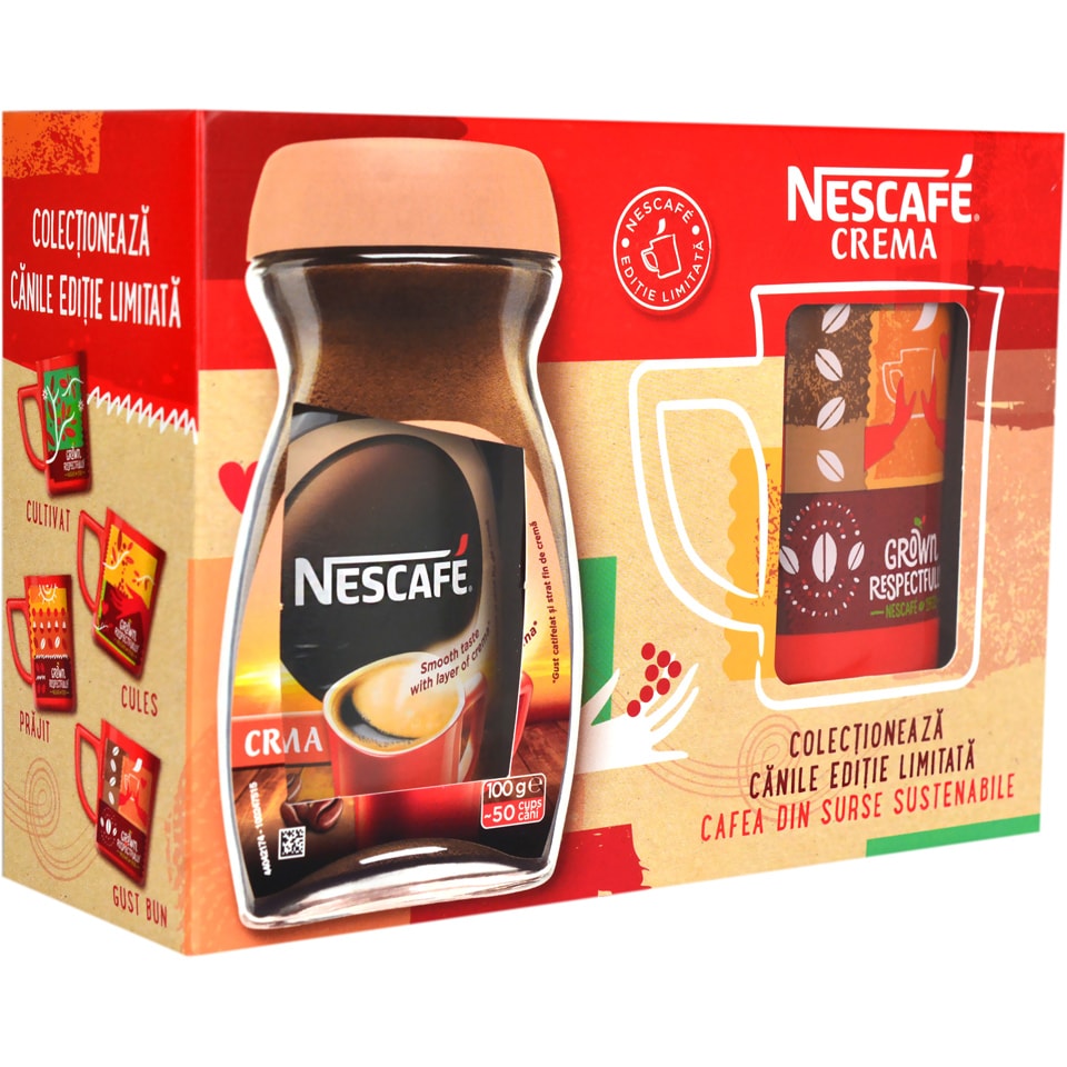 Nescafe | Brasero | Cafea instant cu cana, diverse modele 100g | Mega-image