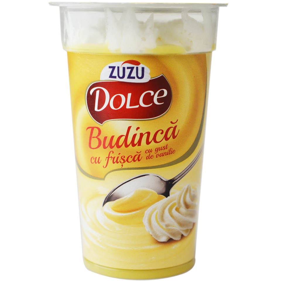 Zuzu | Dolce | Budinca din lapte cu frisca si gust de vanilie 170g ...