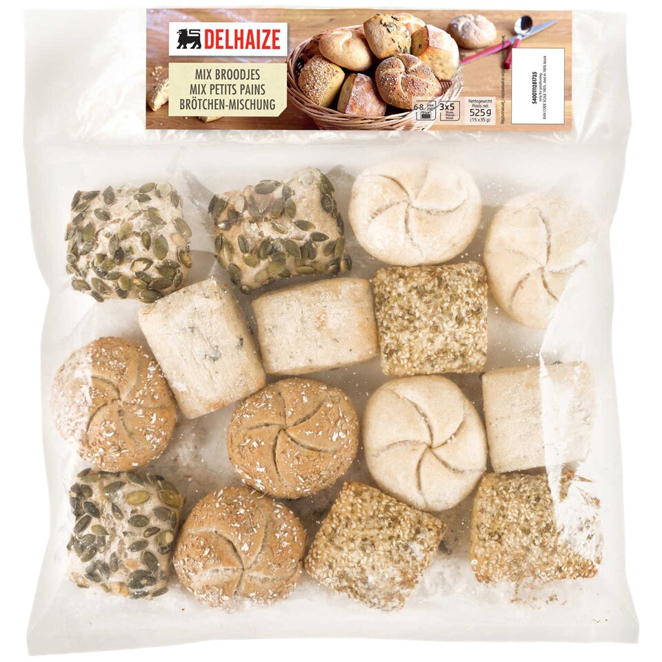 Delhaize | Mix 15 mini painici 510g | Mega-image