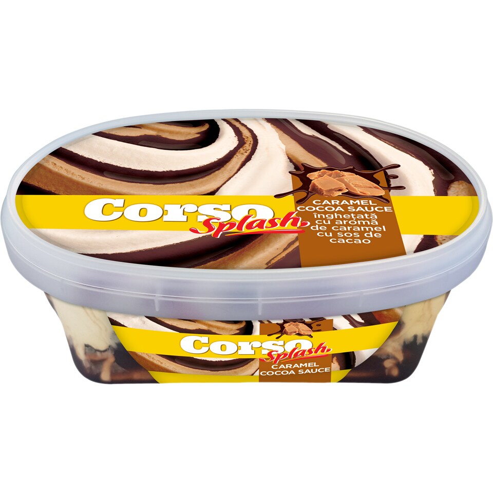 Corso | Splash | Inghetata de caramel si choco 506g | Mega-image