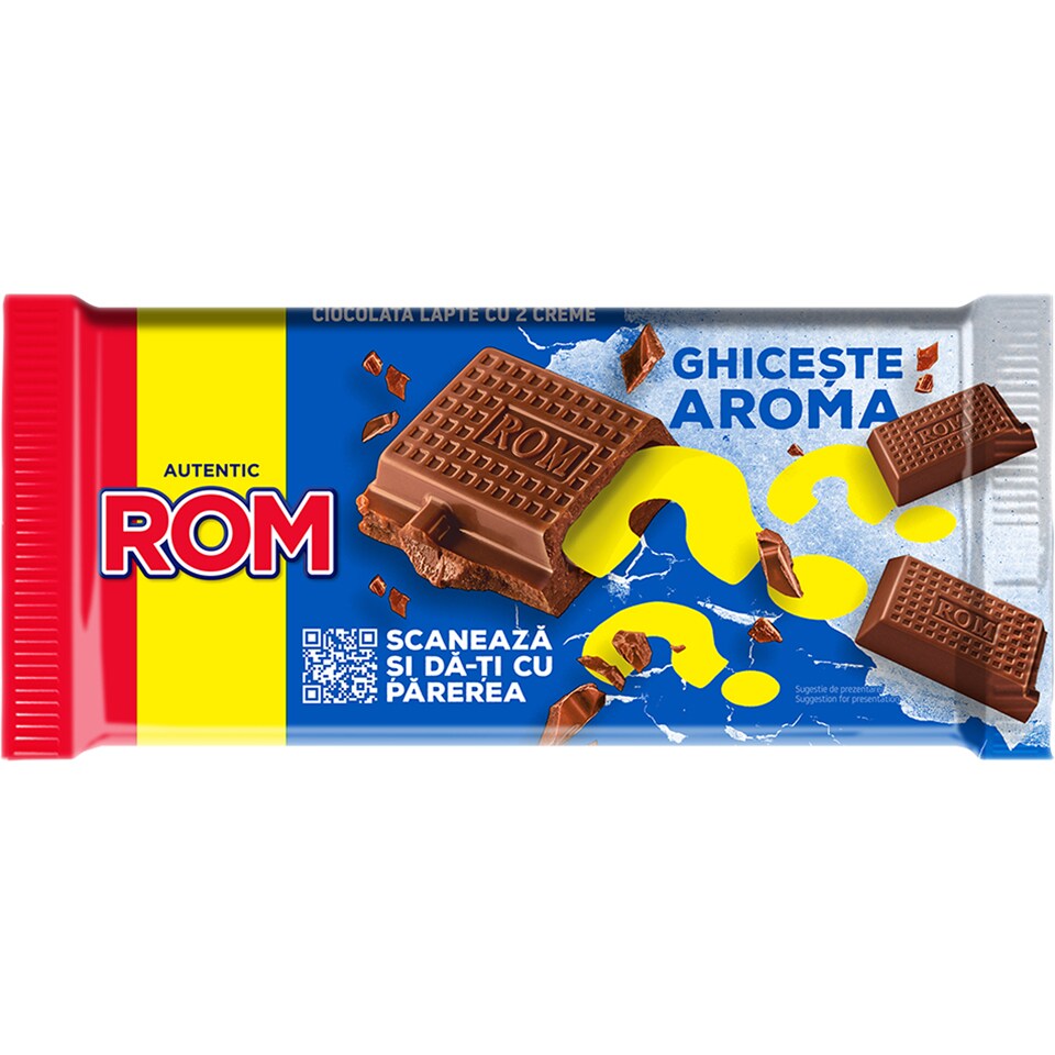 Rom | Ciocolata cu lapte 86.5g | Mega-image