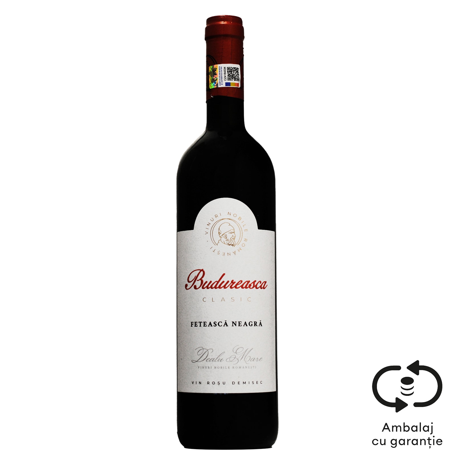 Budureasca | Vin rosu demisec Feteasca Neagra 0.75L | Mega-image