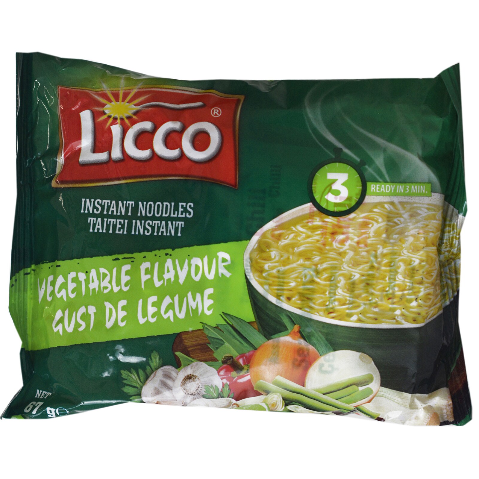 Licco | Taitei instant cu gust de legume 67g | Mega-image