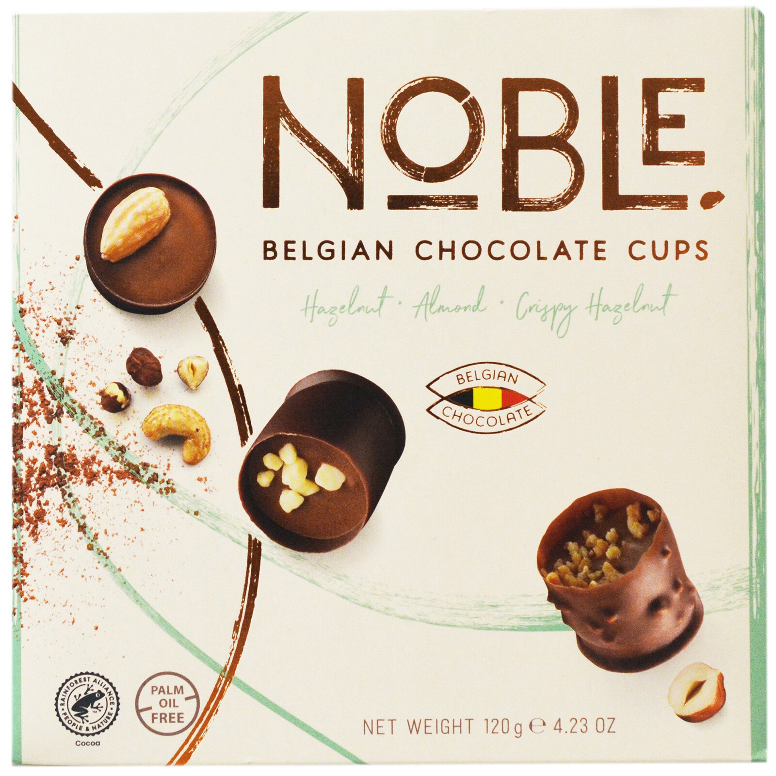 Noble | Bomboane de ciocolata cu alune si migdale 120g | Mega-image