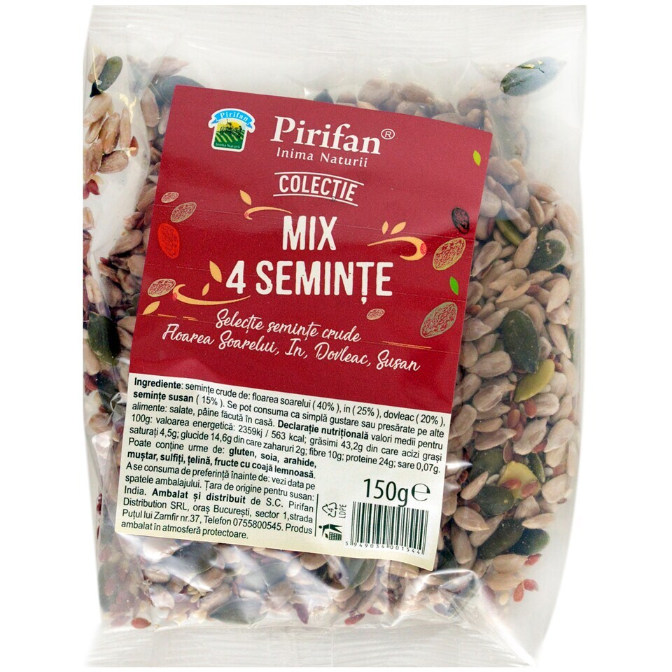 Pirifan | Amestec seminte cu Omega3 150g | Mega-image