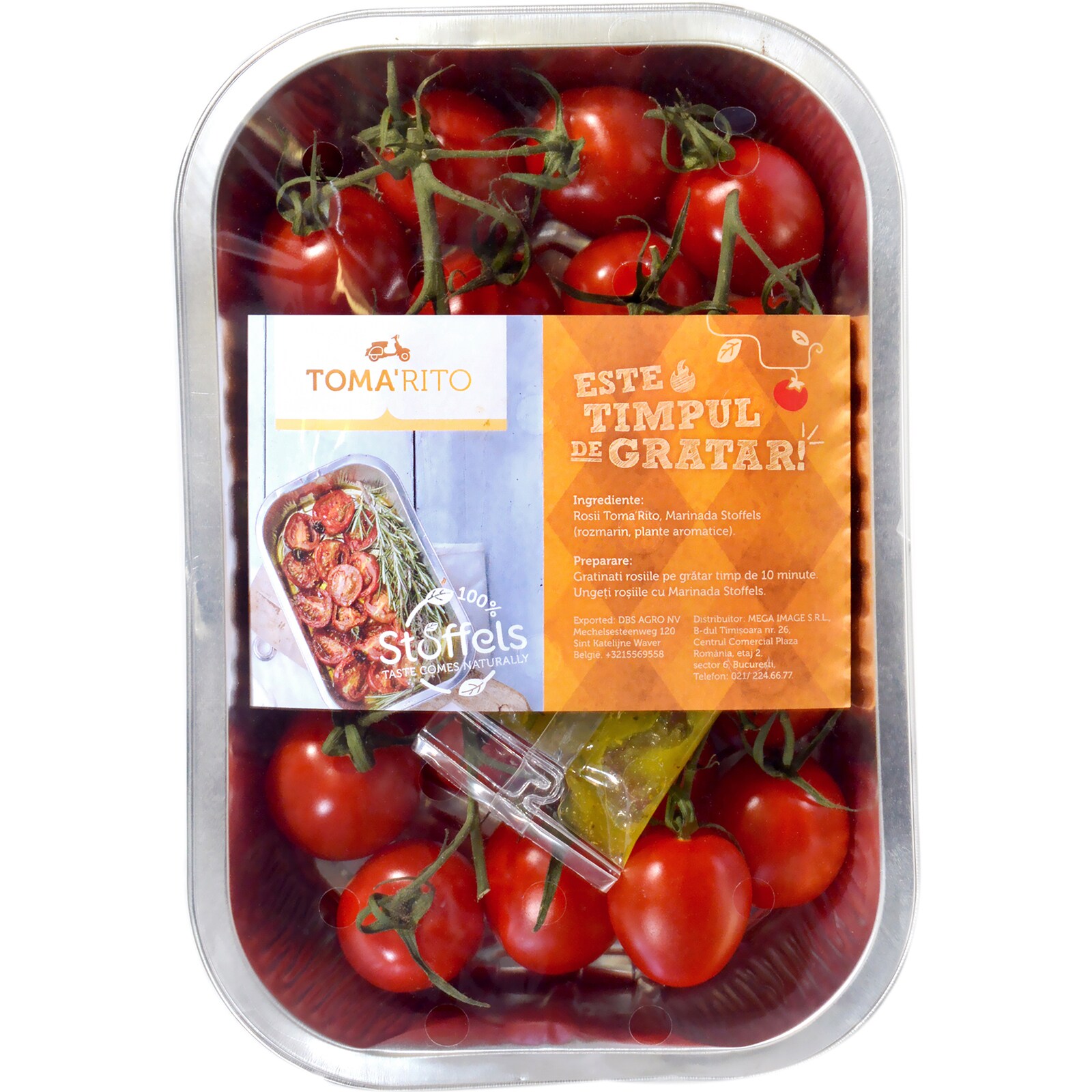 (produs ambalat) | Rosii Toma'Rito Grill, import 400g | Mega-image