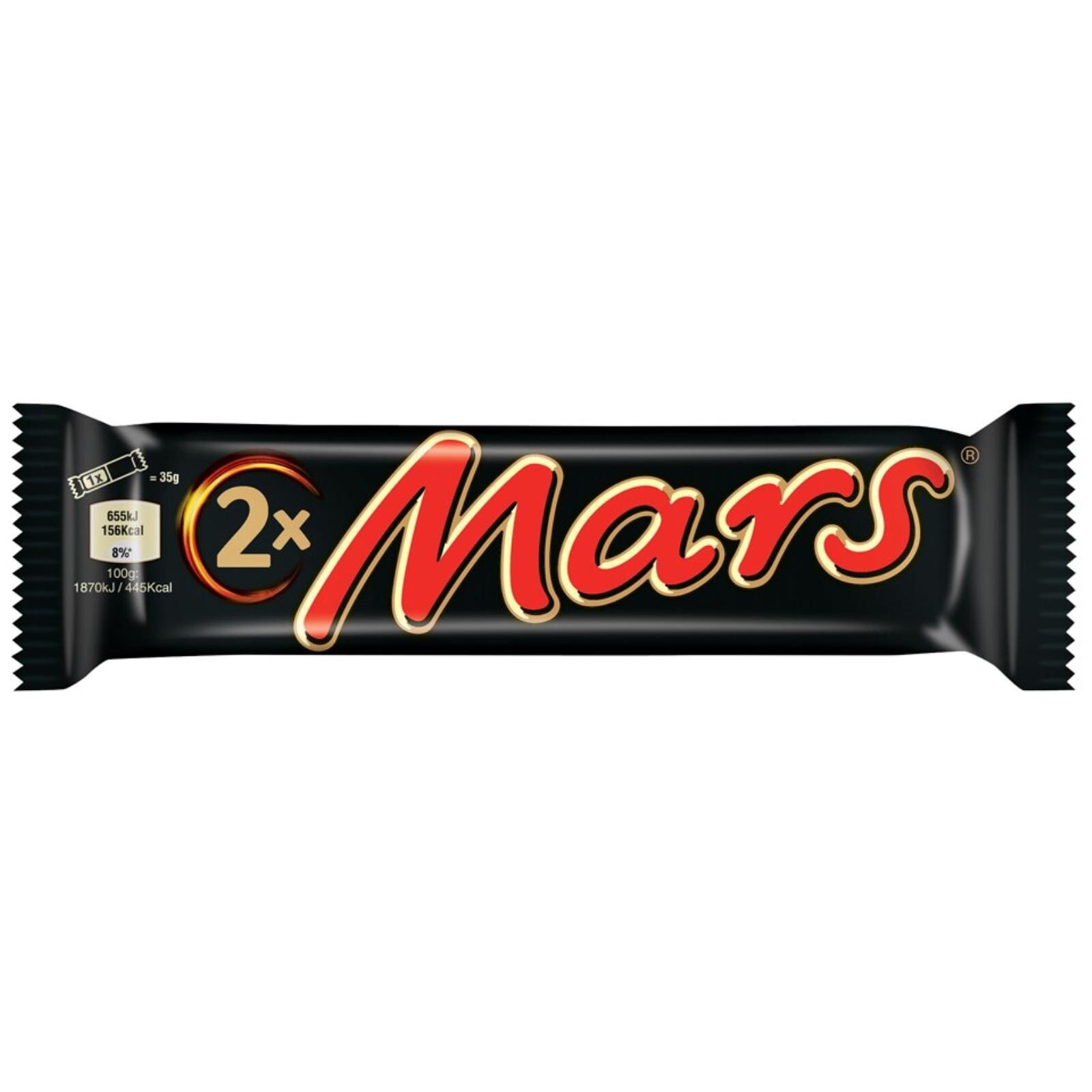 Mars | Baton de ciocolata cu lapte, caramel si nuga 70g | Mega-image