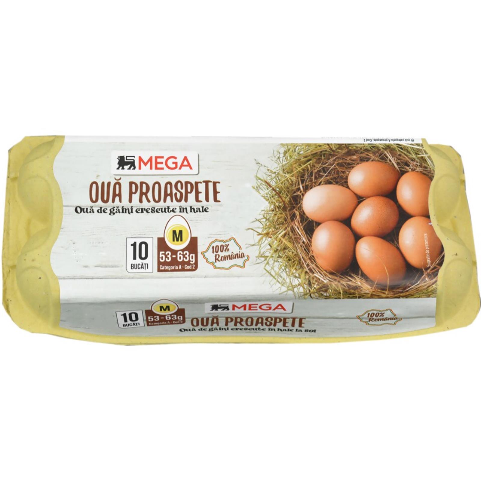 MEGA | Oua cod 2 marime M, 10 bucati | Mega-image