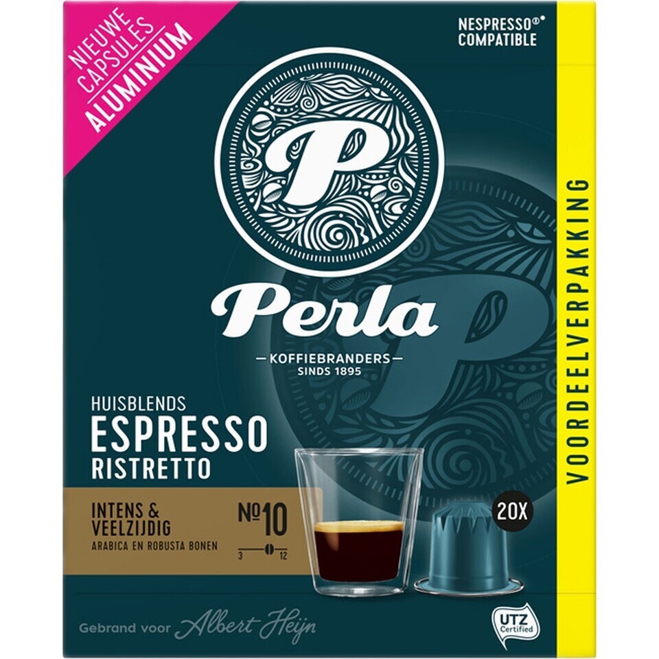 Perla | Cafea Espreso Ristretto, 20 capsule | Mega-image