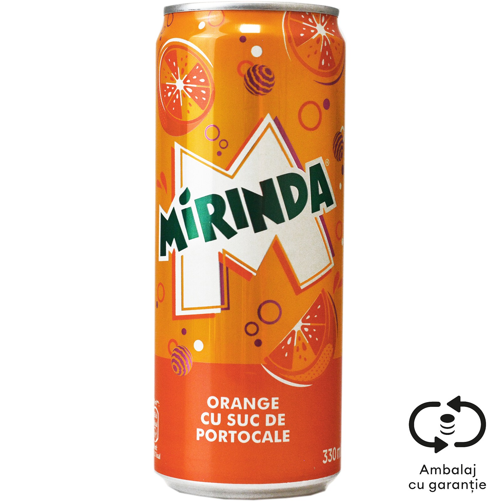 Mirinda | Bautura racoritoare carbogazoasa cu suc de portocale 330ml ...
