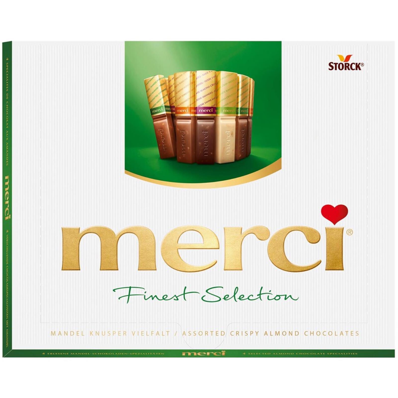 Merci | Verde | Specialitati de ciocolata asortata 250g | Mega-image