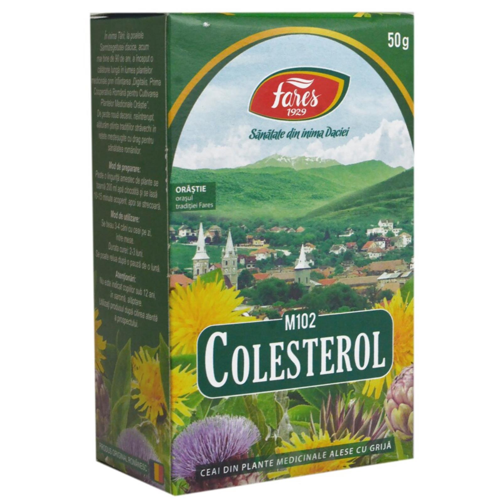 Fares | Ceai din plante medicinale pentru colesterol 50g | Mega-image