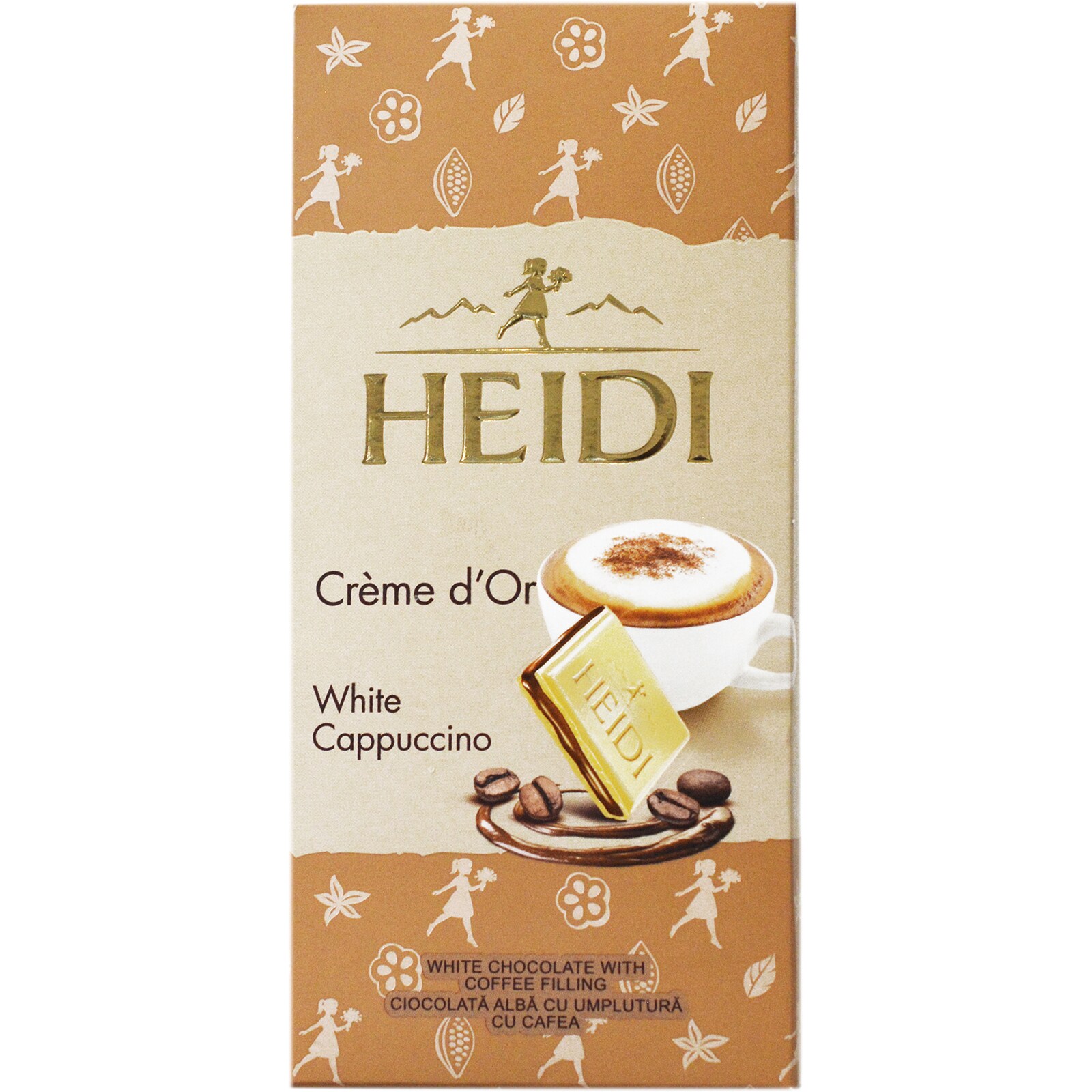 Heidi | Ciocolata alba cu umplutura cu cafea 90g | Mega-image