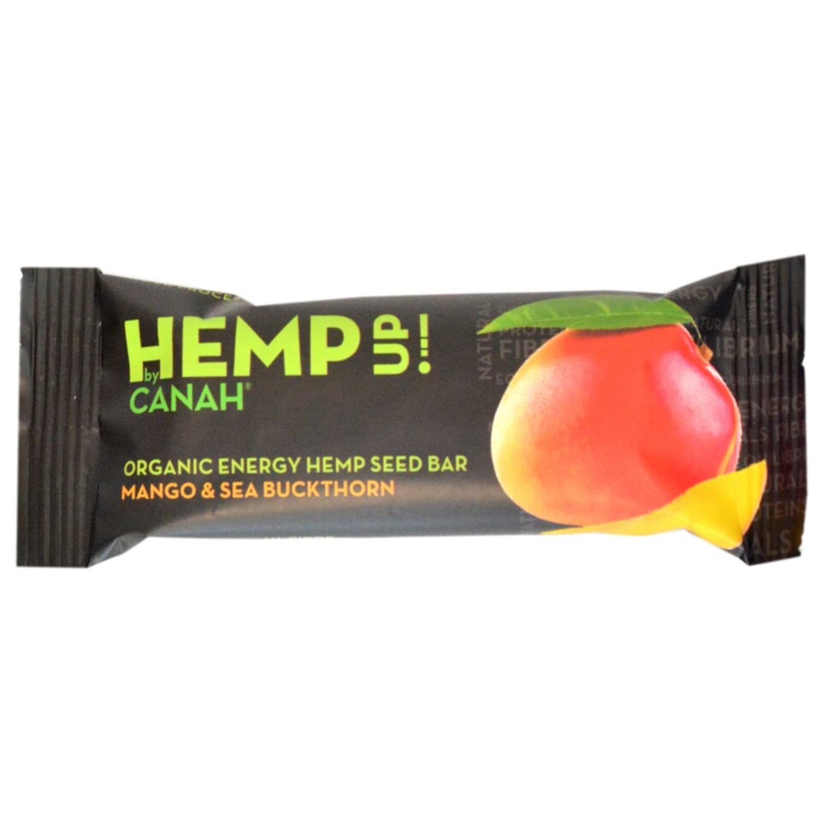Canah | Baton eco din seminte de canepa cu mango si catina 48g | Mega-image