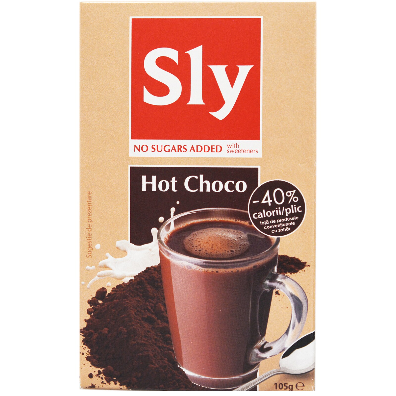 Sly | Ciocolata calda fara zahar 105g | Mega-image