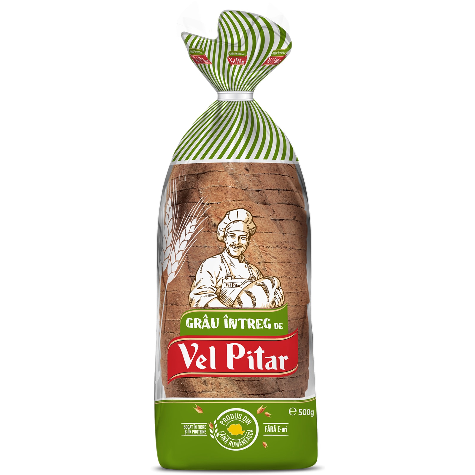 Vel Pitar | Grau intreg | Paine dietetica integrala feliata 500g | Mega ...