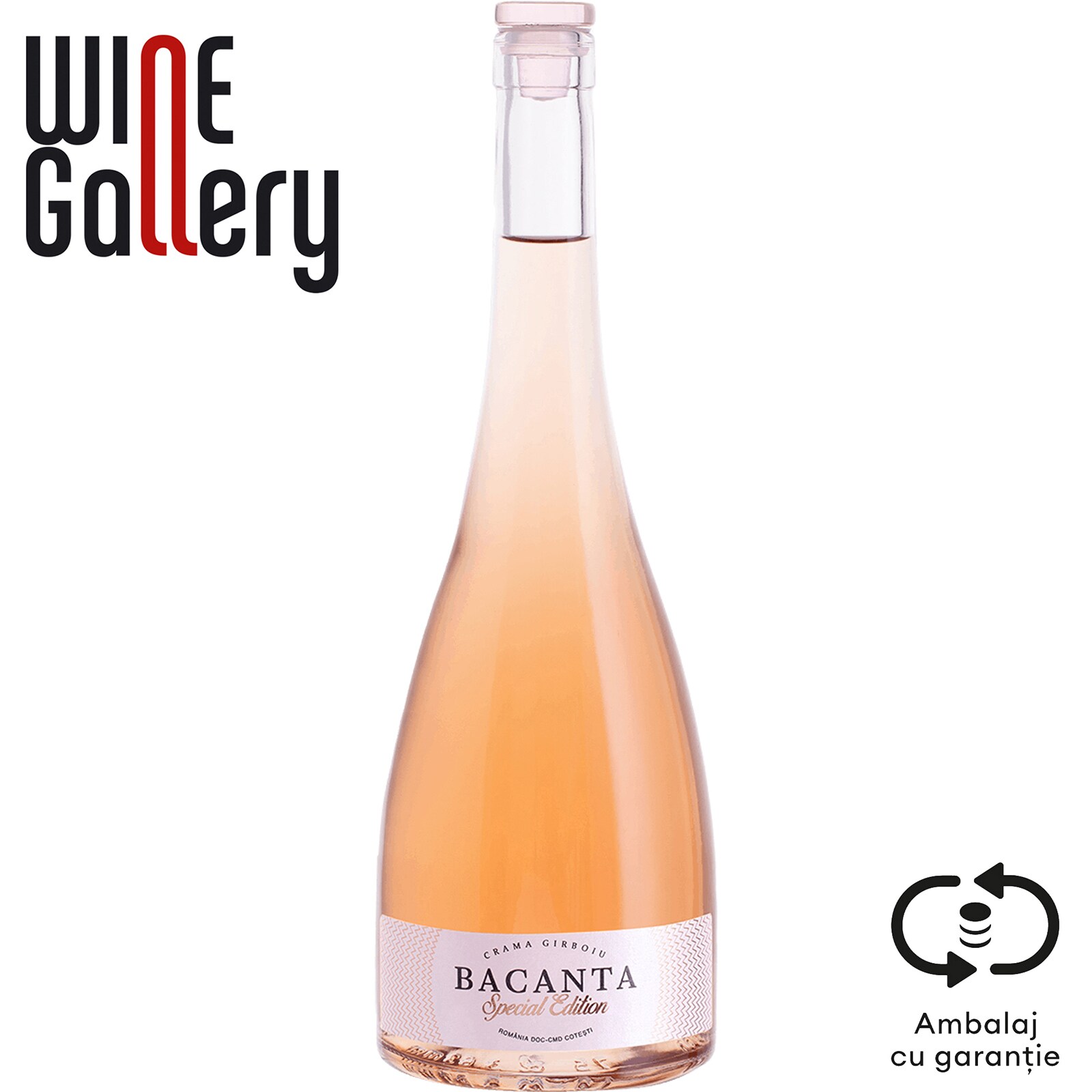 Crama Girboiu | Vin rose sec Bacanta 0.75L | Mega-image
