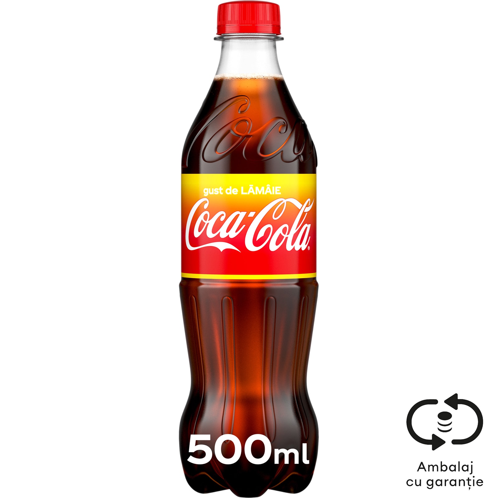 Coca-Cola | Bautura racoritoare cu gust de lamaie 0.5L | Mega-image