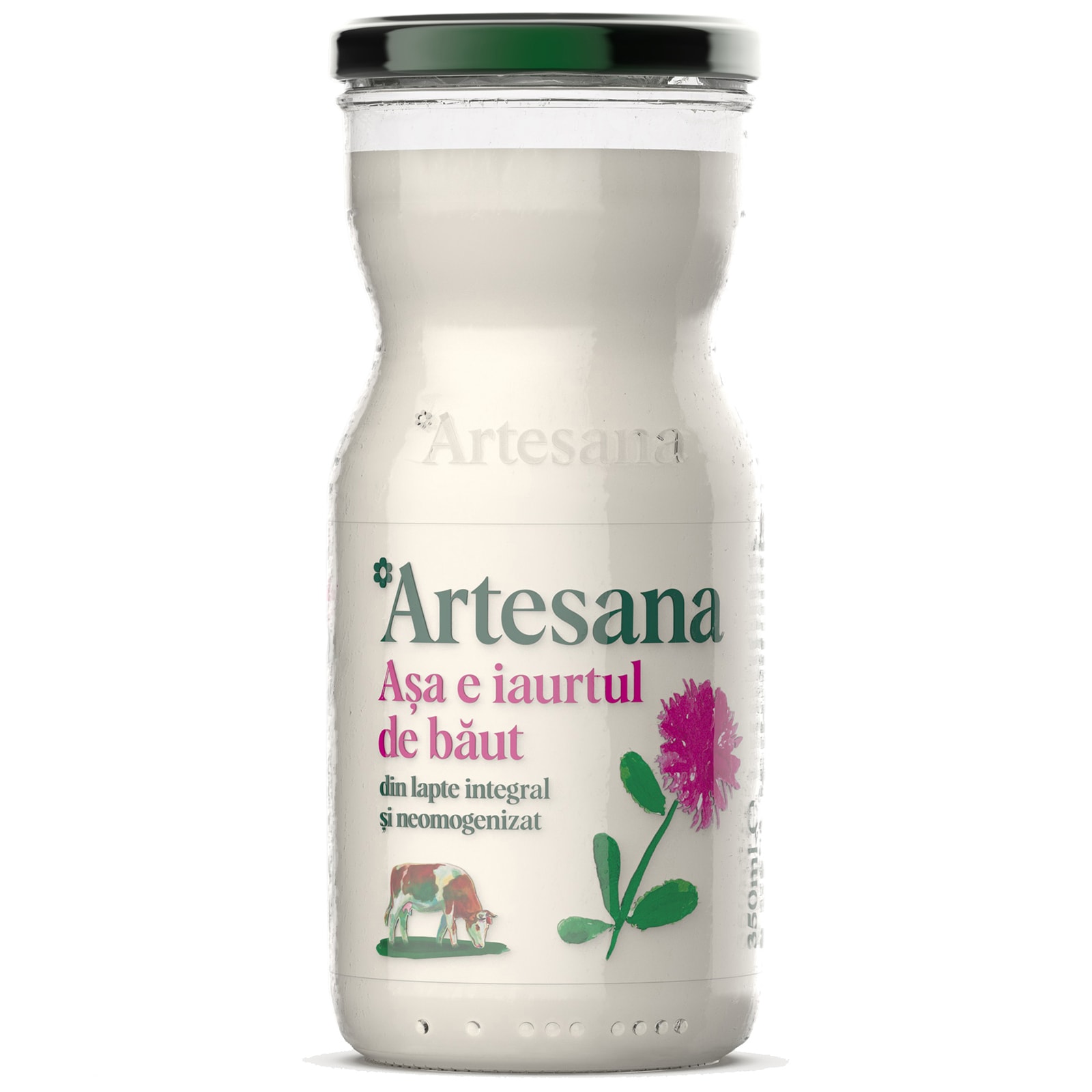 Artesana | Iaurt de baut din lapte de vaca 350ml | Mega-image