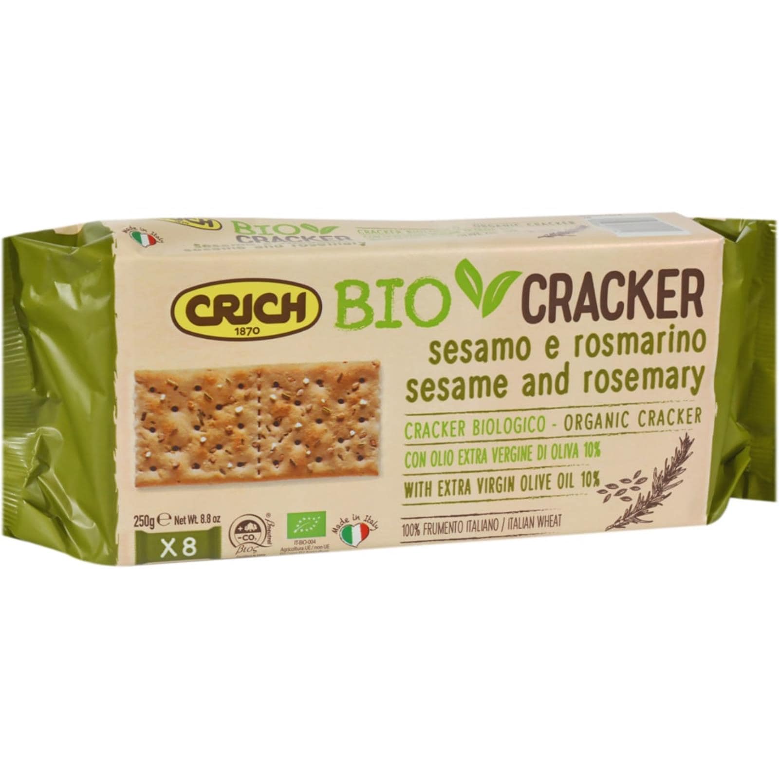 Crich | Crackers eco cu seminte de susan, rozmarin si ulei de masline ...
