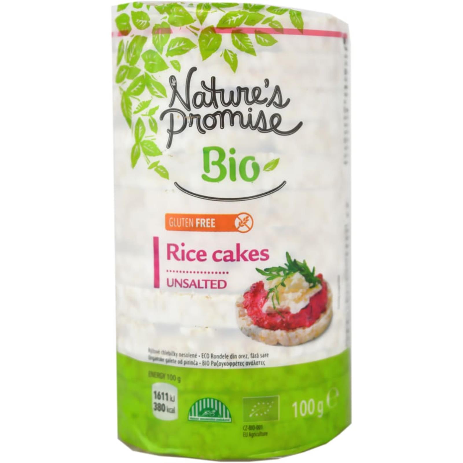 Nature's Promise Bio | Rondele din orez fara sare 100g | Mega-image