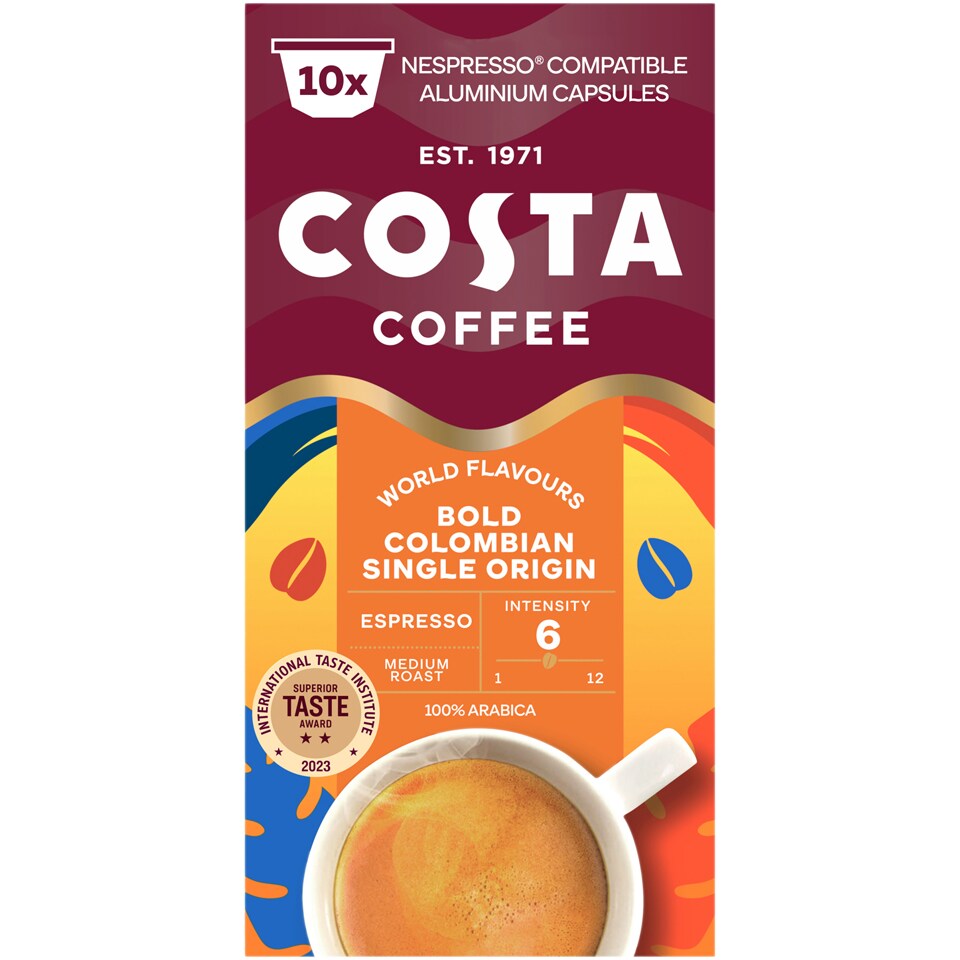 Costa Coffee | Cafea Colombian Roast, 10 capsule | Mega-image