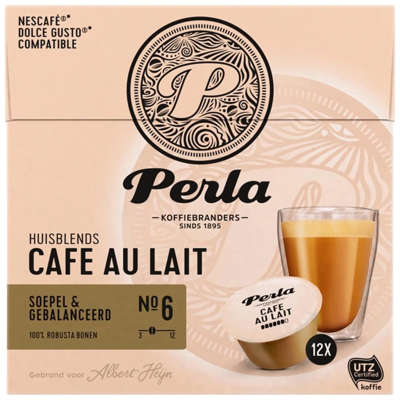 Perla | Amestec de lapte si cafea instant cu zahar, 12 apsule 12x10.5g ...