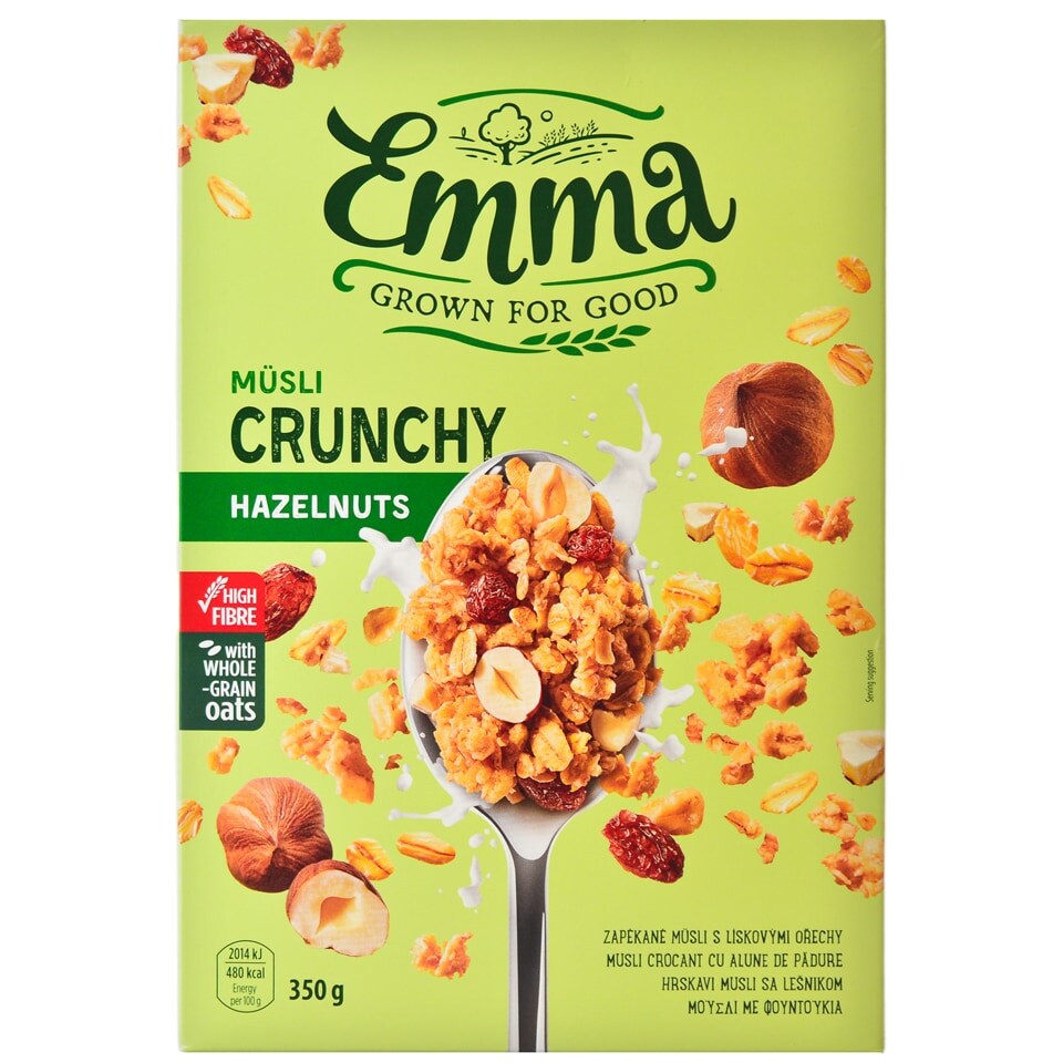 Emma | Musli crocant cu alune de padure 350g | Mega-image
