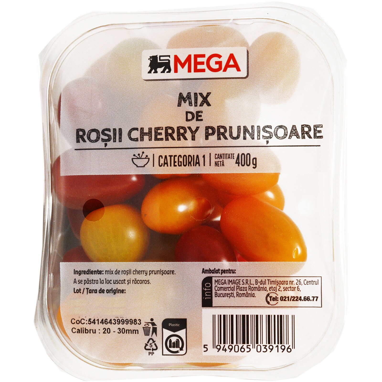 MEGA | Mix de rosii cherry prunisoare 400g | Mega-image