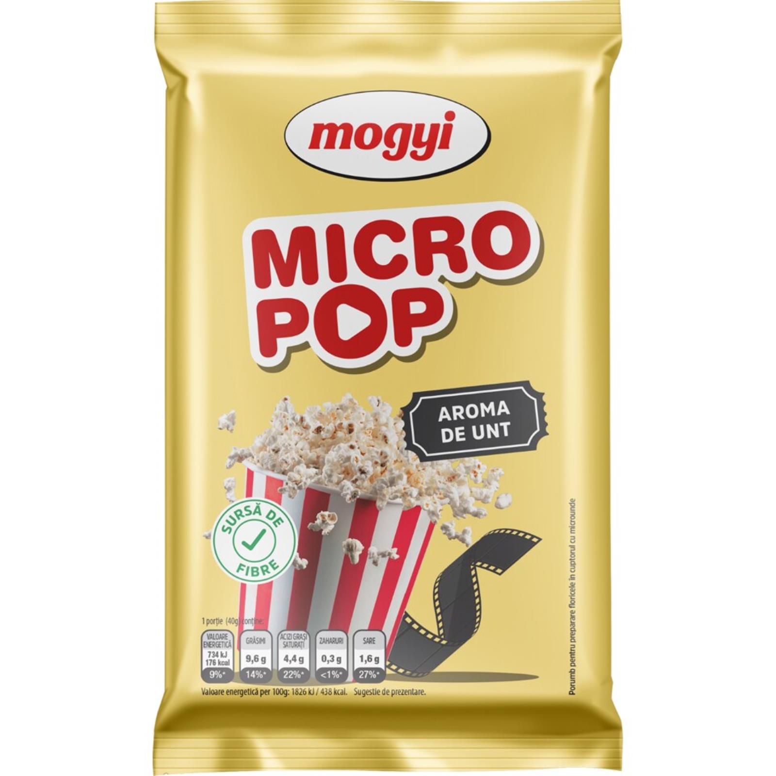 Mogyi | Popcorn pentru microunde cu aroma de unt 80g | Mega-image