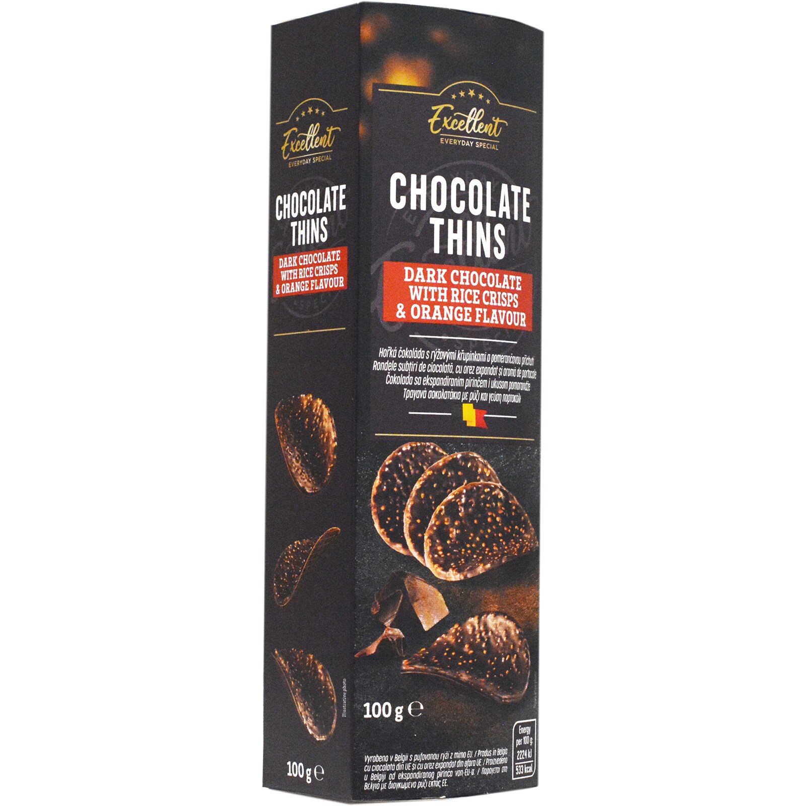 Excellent | Rondele de ciocolata cu orez si aroma de portocale 100g ...