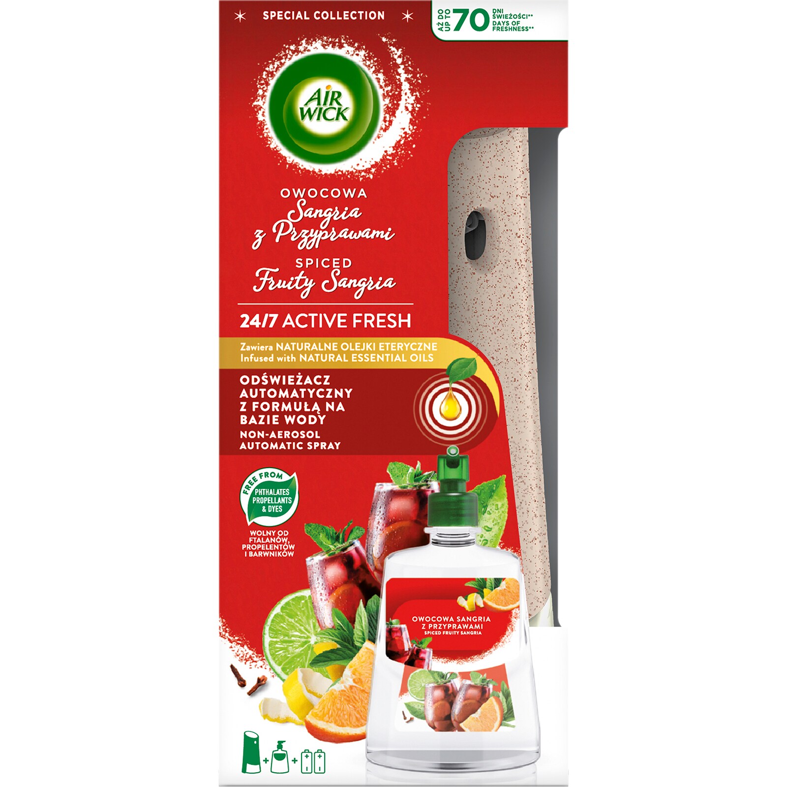 Air Wick | Odorizant de camera spray automat fara aerosoli Sangria ...