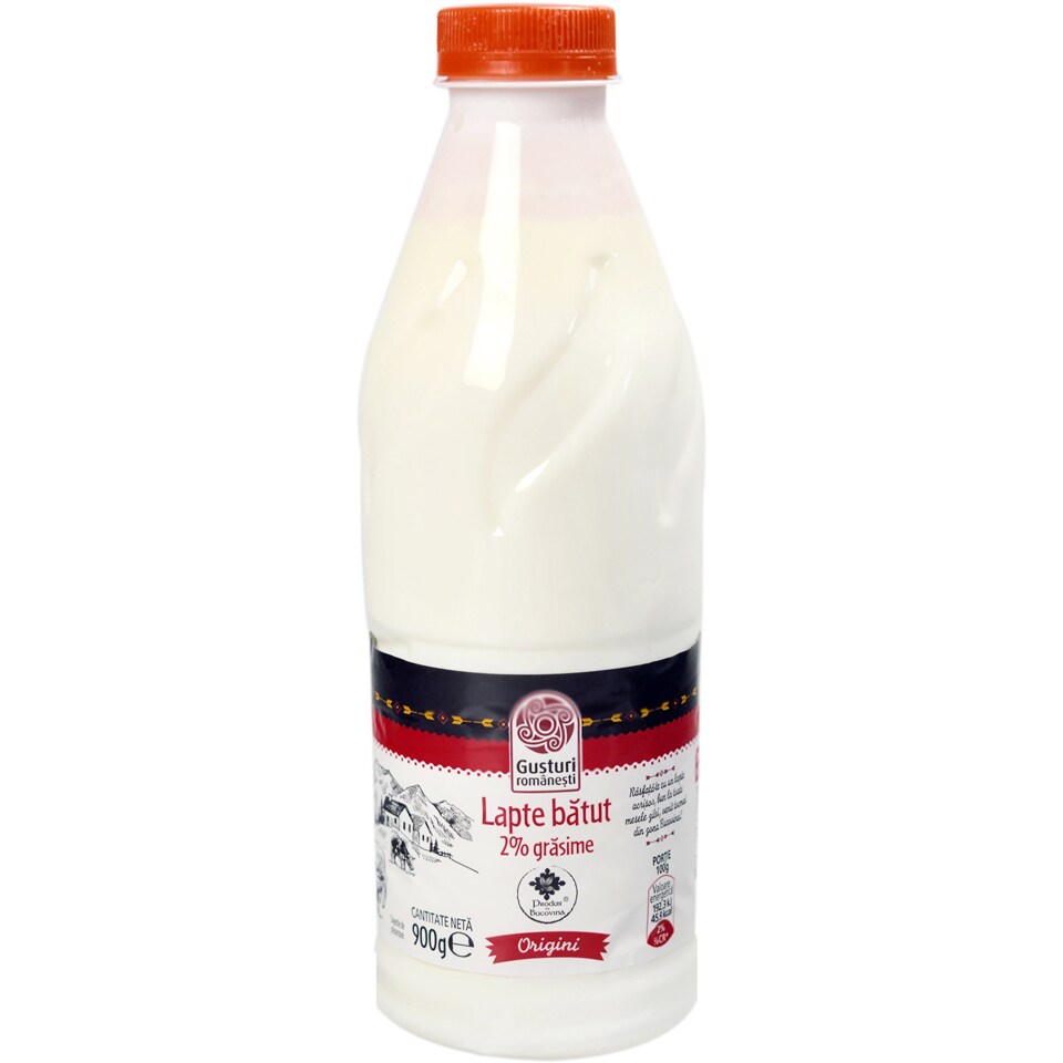Gusturi romanesti | Lapte batut 2% grasime 900g | Mega-image