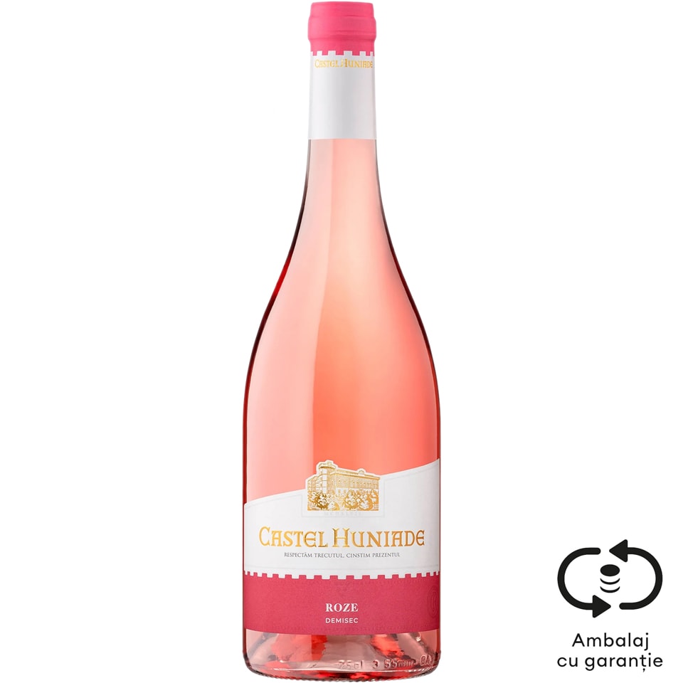 Castel Huniade | Vin roze demisec 0.75L | Mega-image