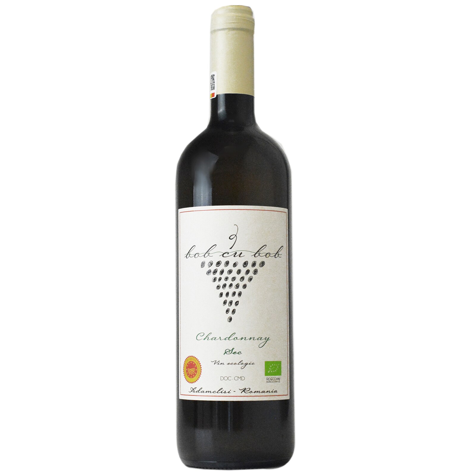 Bob cu bob | Vin alb sec ecologic 0.75L | Mega-image