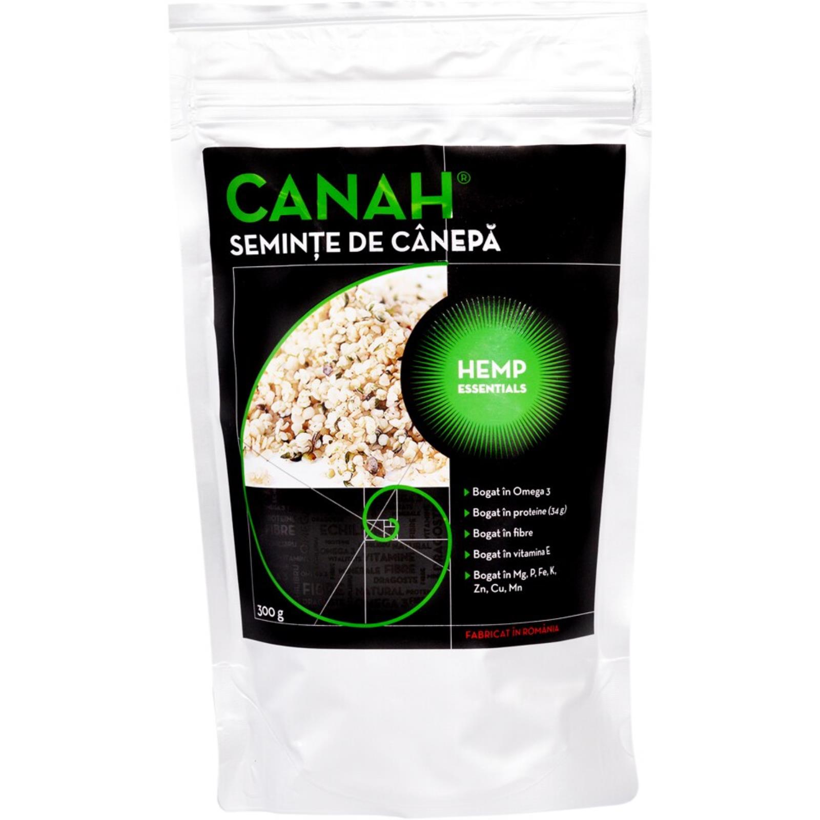 Canah | Seminte decorticate de canepa 300g | Mega-image