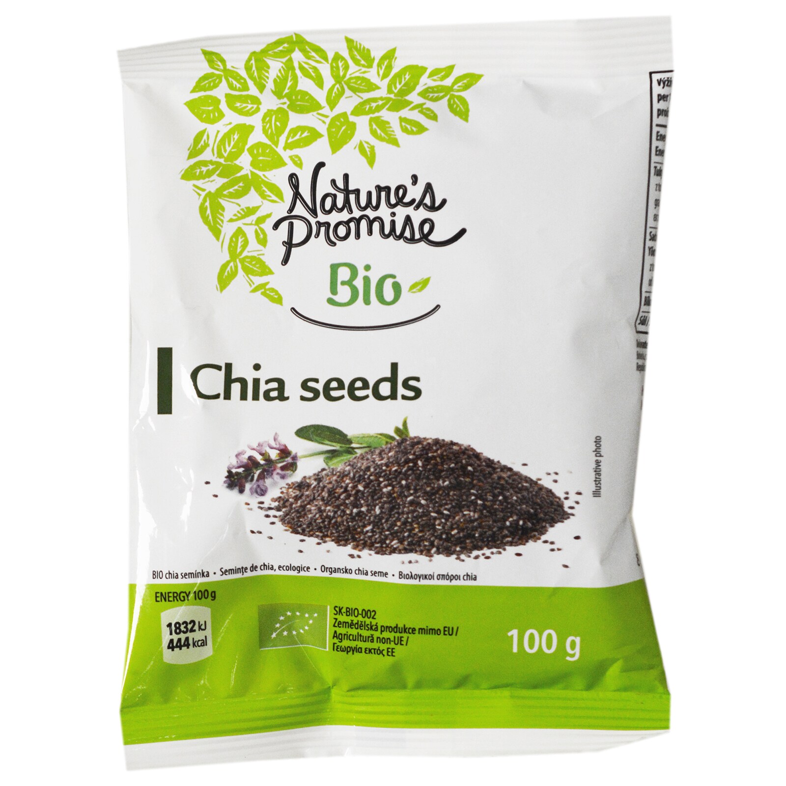 Nature's Promise | Seminte de chia, ecologice 100g | Mega-image